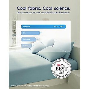 REST® Evercool®+ Starter Sheet Set, 3 PCS with No Flat Sheet, Cooling Sheets Designed for Hot Sleepers and Night Sweats, Knitted with Noble‘s IONIC+ Self-Cleaning Silver Yarns, Gray, King