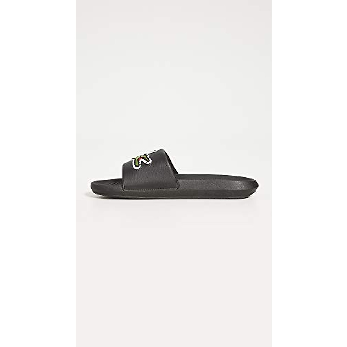 LacosteMensCroco Slide SandalBlack/Green10