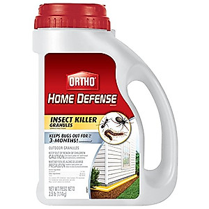 Ortho Home Defense MAX Insect Killer Granules, 2.5-Pound (Ant, Spider, and Centipede Killer)