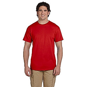 Fruit of the Loom 5 oz, 100% Heavy Cotton HD T-Shirt, XL, True RED