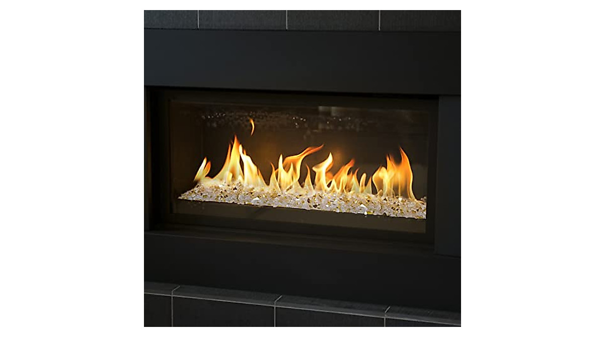 Sparkling Gold Reflective Fire Glass for Fire Pits & Fireplaces