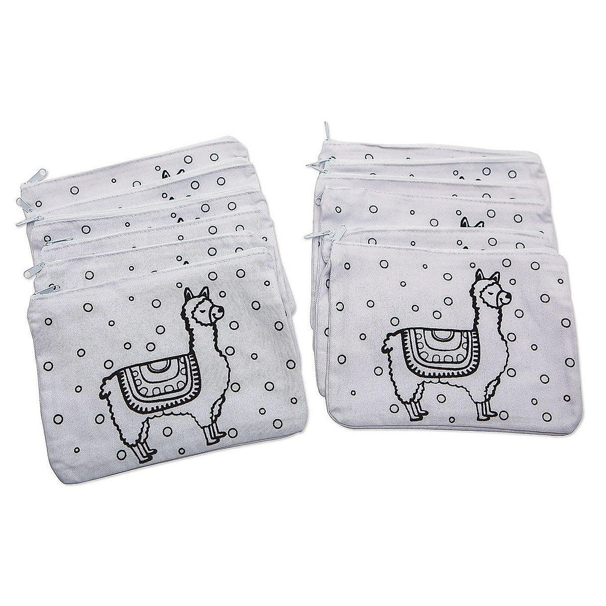 Velvet Art Canvas Llama Pouch (Pack of 12)