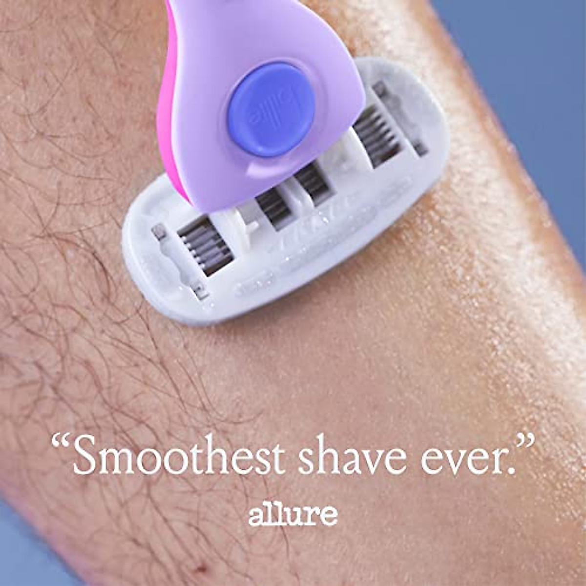 Billie Razors for Women Shave Kit – Women’s Razor + 4 x 5-Blade Razor Refills + Magnetic Holder – DreamPop