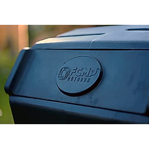 FCMP Outdoor Roto Tumbling Composter, Twin, Black
