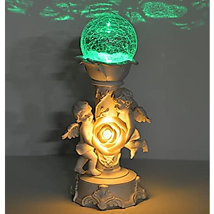 HOMESHINE Christmas Decoration Solar Garden Light Angel Statues Outdoor décor Lights