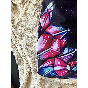 Kugin Soft Hoodie Blanket Adult Men Women, Wearable Hooded Animal Blankets, Mystical Wolf Pattern, Soft Cozy Fleece Blanket 59"x79 (Blanket 11,1500x1300mm)