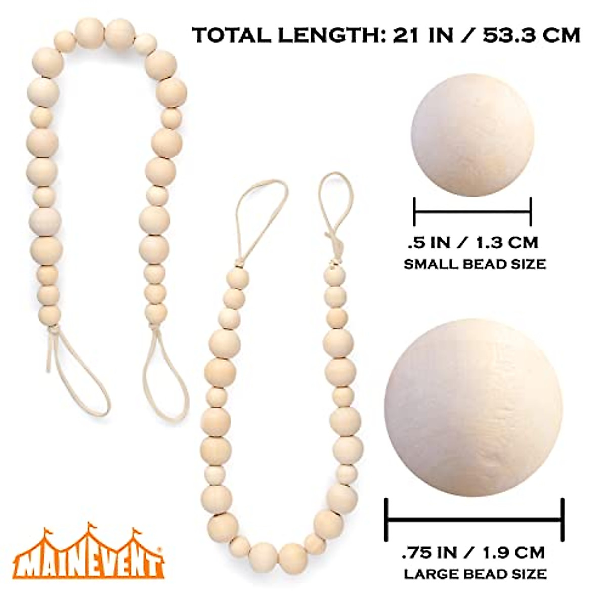 Wood Bead Curtain Tieback Set of 2, Curtain Holdback, Curtain Tie, Curtain Pull Back, Curtain Holder, Rope Curtain Tieback Hooks, Curtain Tie Back Curtain Tie Drape Beaded Curtain Tieback Boho Natural