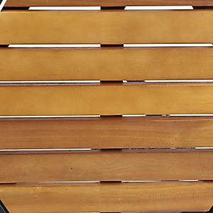 Christopher Knight Home END Table, Black Metal + Teak