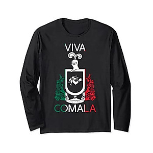 Comala Colima Estado De Mexico Escudo Eagle Aguila Long Sleeve T-Shirt