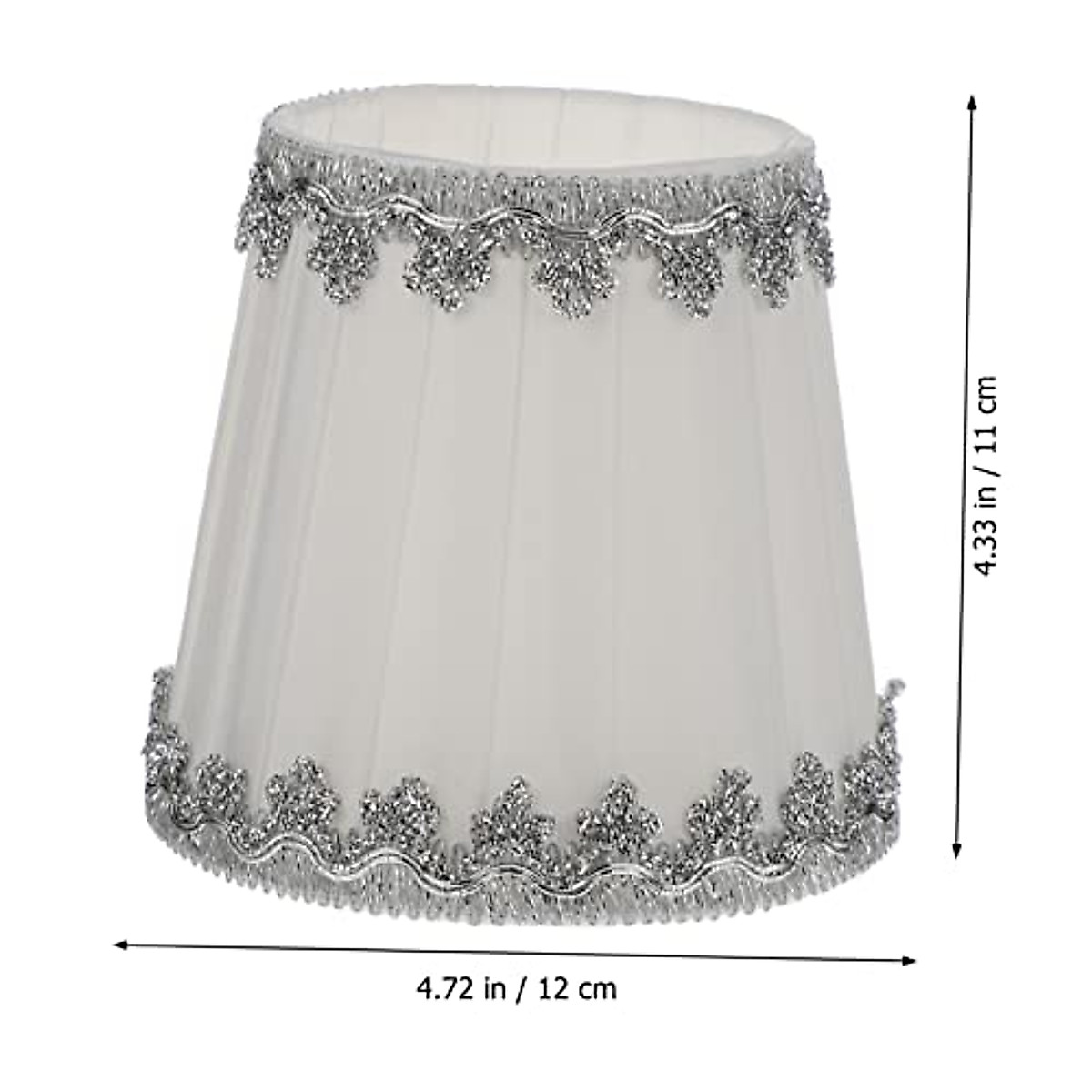 GATHINESS 1pc Fabric Lampshade Yellow Lamp Shades Ceiling Light Lamp Shades for Floor Lamps Fabric Lamp Shade Bell Lamp Shade Candle Sconce Lampshade Decor Fashion White Hardware Cloth Cover