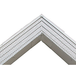 FlexxPoint 30 Year Gutter Cover System, White Commercial 6" Gutter Guards, 102'