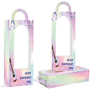 12PCS Popular Music Birthday Party Favor Boxes In My Birthday Era Party Gift Boxes Music Super Star Party Decorations Music Guitar Party Candy Boxes Girls Boys Birthday Era Fans Celebration Party
