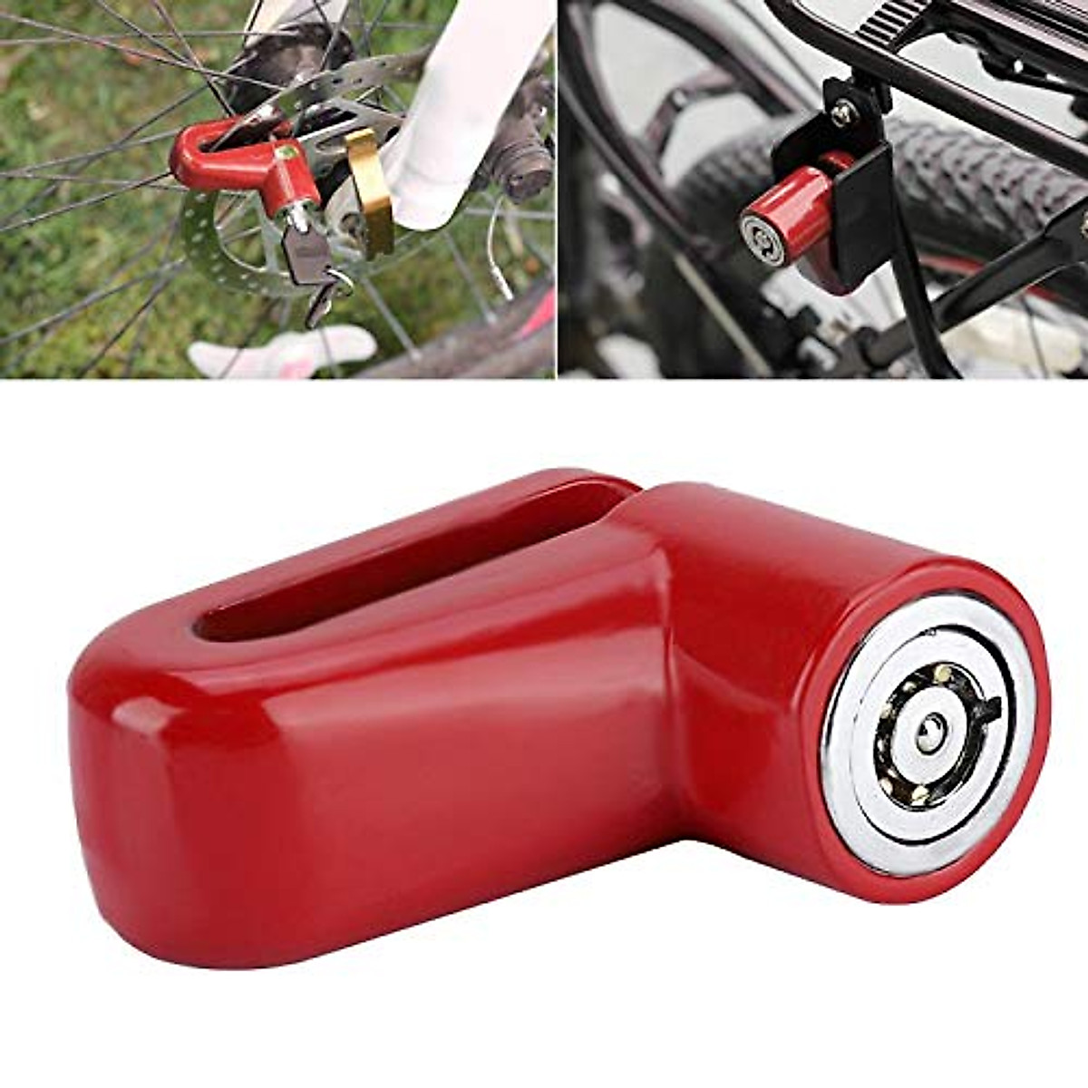 Brake Lock, Convenient Disc Lock, for Motorcycle Bike(red)