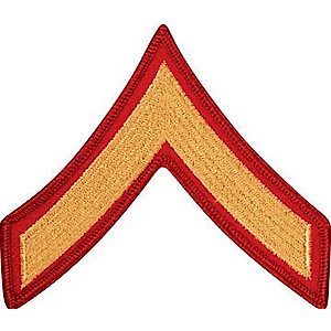 United States Marine Corps USMC Chevron Gold PFC Private 1st Class Male