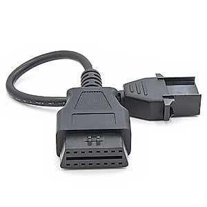 E-Car Connection 8 Pin OBD to 16 pin OBD2 Diagnostic Adapter Cable for Volvo Trucks
