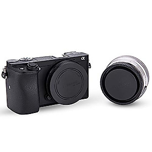 5 Pack Body Cap and Rear Lens Cap Cover Kit for Sony Alpha and NEX Series E-Mount Camera & Lens for Sony A7 A7II A7III A7S A7SII A7R A7RII A7RIII A7RIV A6600 A6500 A6400 A6300 A6100 A6000 A5100 A5000