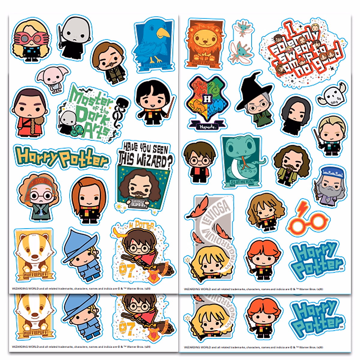 Harry Potter Sticker Set ~ Bundle with 60+ Harry Potter Stickers for Laptops, Water Bottles and More | Harry Potter Party Favors and Supplies