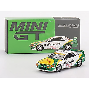 Skyline GT-R (R32) Gr. A RHD (Right Hand Drive) #2 Mark Skaife Guia Touring Macau GP (1991) Limited Edition to 1800 Pieces Worldwide 1/64 Diecast Model Car by True Scale Miniatures MGT00377