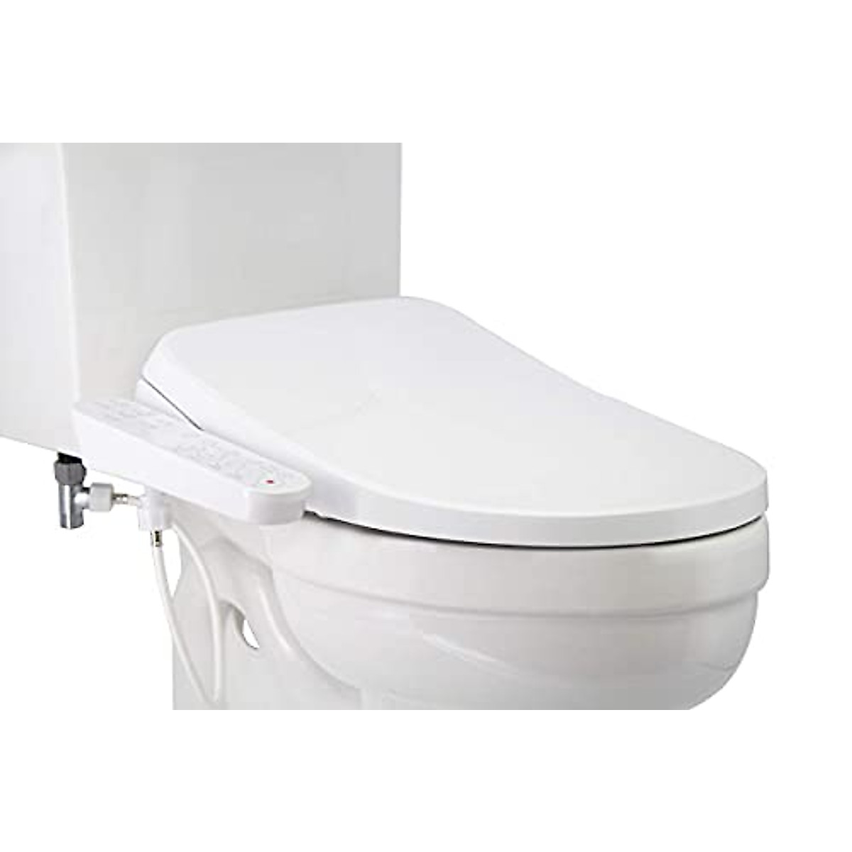 ALPHA BIDET GX Wave Bidet Toilet Seat in Round White | Strong Spray | Stainless Steel Nozzle | 3 Wash Functions | LED Nightlight | Warm Air Dryer | Oscillation and Pulse