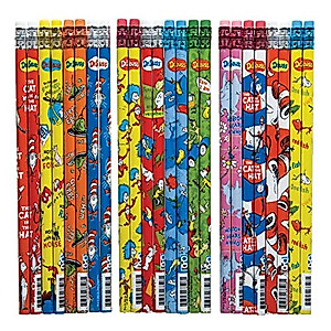 Raymond Geddes Dr Seuss Number 2 Pencils For Kids 72 Count (Pack of 1)