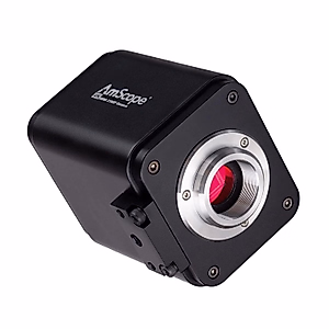 AmScope - 4K 30fps 8MP HDMI, LAN, Wi-Fi Color BSI CMOS C-Mount Microscope Camera for Stand-Alone and PC Imaging - HD428N