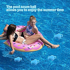 tchrules 16 Pcs Oil Absorbing Scum Sponge for Hot Tub Accessories, Swimming Pool and Spa Reusable, Absorb Oil Slime Grime and Scum (Blue Turtle)