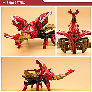 52TOYS Beastbox BB-32 Demon Dart Deformation Toys Action Figure, Converting Toys Deforms in Mecha and Cube, Perfect Birthday Party Gift for Teens and Adults