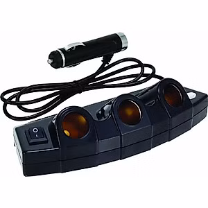 Bell Automotive 22-1-39023-8 Black 3-Outlet Power Strip, One Size