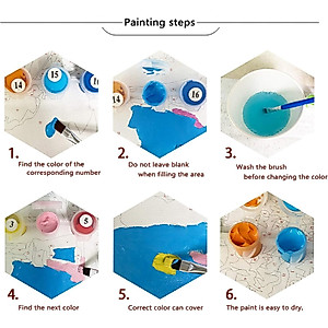 Mountain Paint By Numbers Kit For Adults Beginner Cabin Adult Paint By Number Kits On Canvas Mountain Oil Painting Kit For Beginners Adults' Paint-By-Number Kits For Gift Home Wall Decor 16x20 Inch