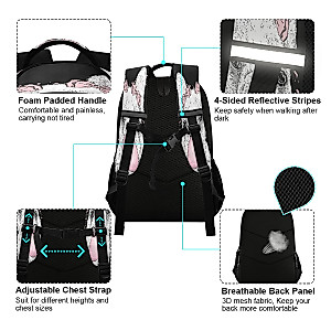 Backpack Bookbag Cute French Bulldog School Bag Travel Bag for Girls Boys Teen Age 6-12