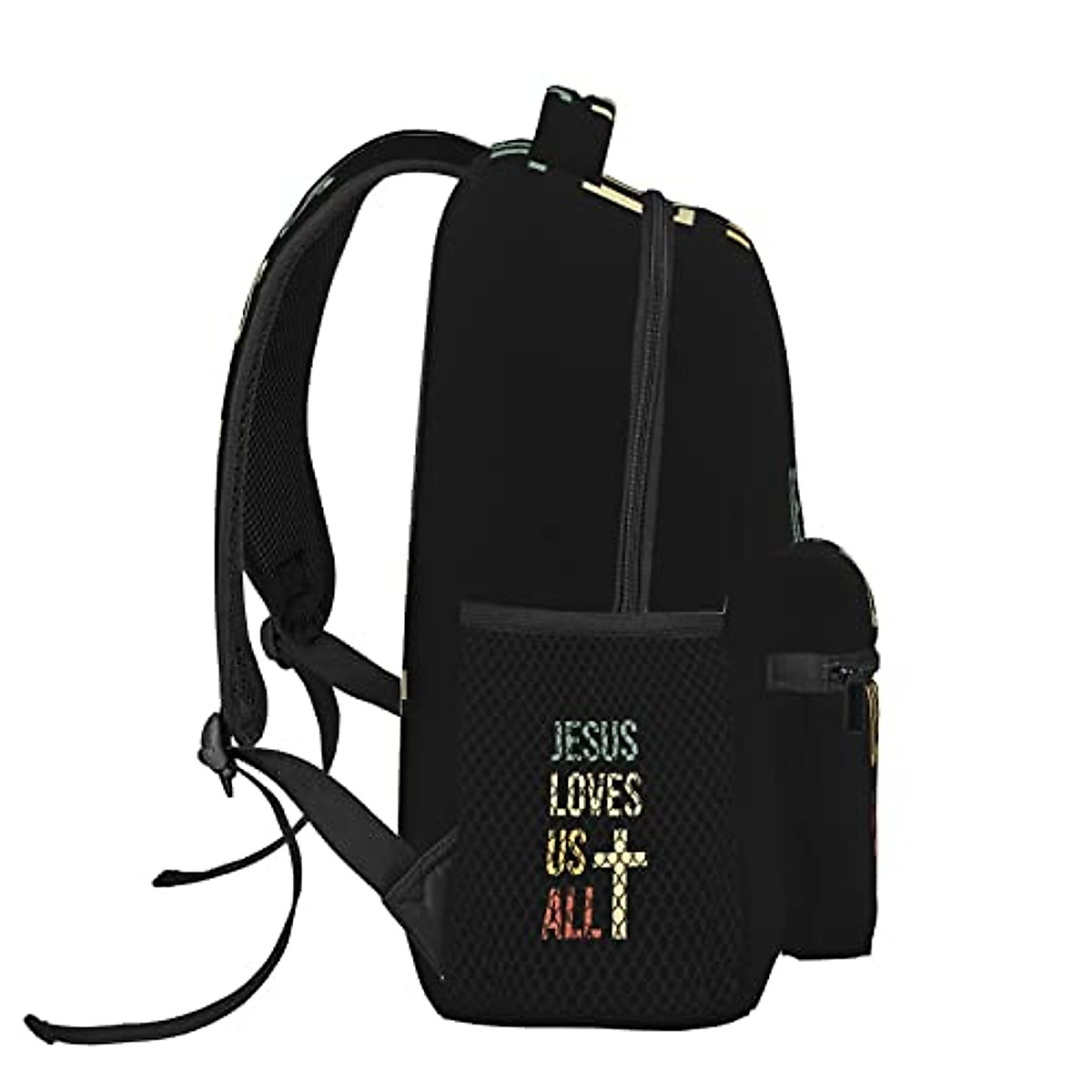 Sunflower Christian Jesus Cross Faith Backpack College School Backpack Casual Laptop Backpack for Women Men