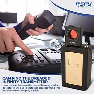 Spy Hawk Maxi-Tech Personal Hidden Devices Detector - Perfect for Detecting Hidden Cameras, Hidden GPS Trackers, Computer Transmitters, and Audio Bug Detector - Anti-Spy RF Detector Up to 10 GHz