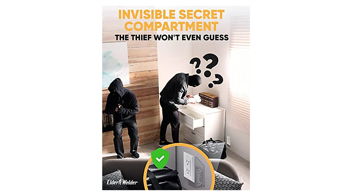 Elder Welder Hidden Wall Safe Outlet - Discreet Security for Valuables