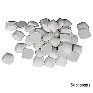 Hongso Gas Grill Ceramic Briquettes for Turbo Classic Elite and Nexgrill Models, 54-Piece Barbecue briquettes Gas Grill Stones, CRCB54