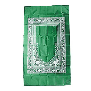 Nirelief Prayer Mat Portable Carpet Ramadan Gifts Muslim Prayer Rug Islamic Muslim Praying Mat Carpet Blanket Pocket Portable Print with Compass Bag for Travel Home Blue