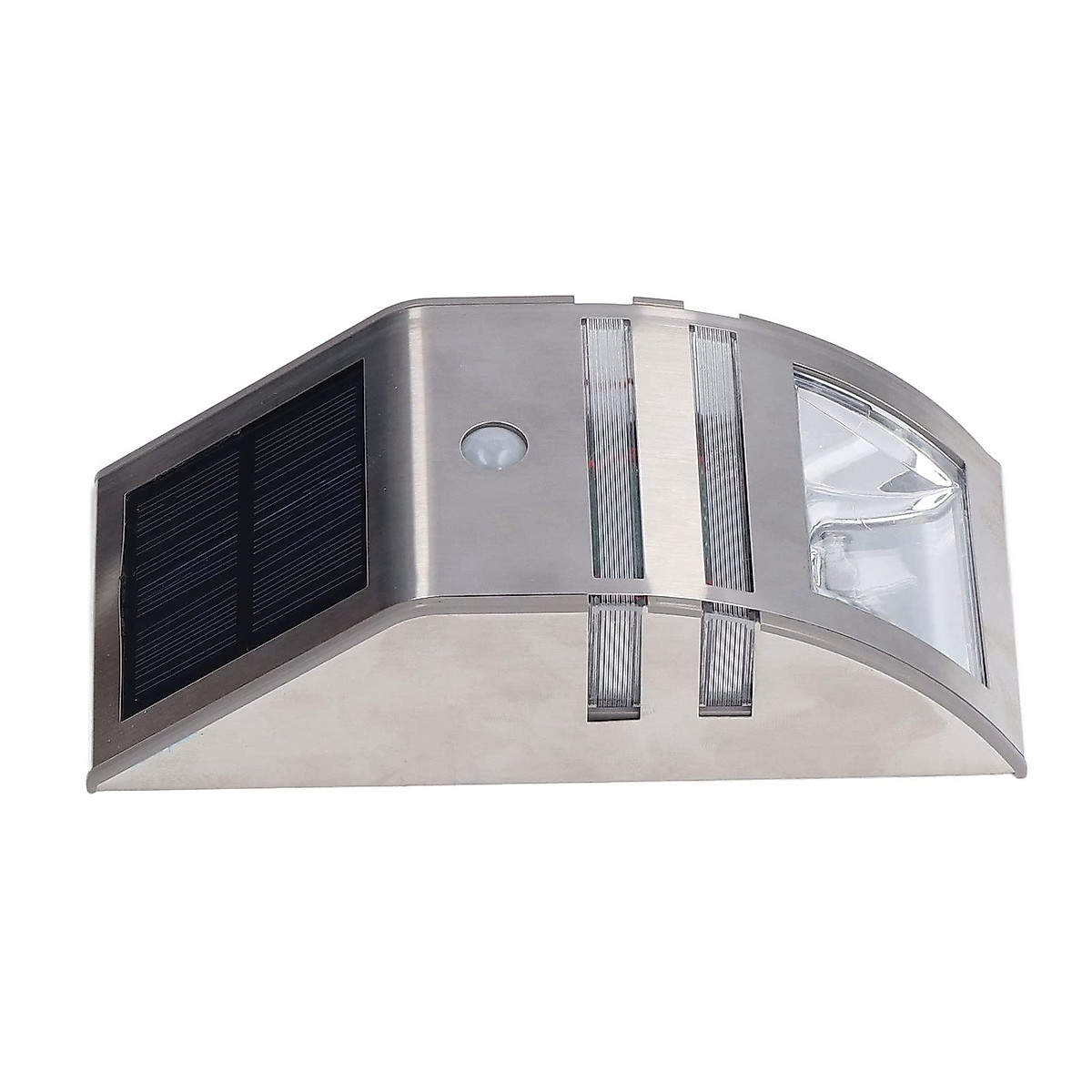 Orenic Exquisite Solar Wall Lamp with PIR Motion Sensor, High Sensitivity White Light, Stainless Steel Shell - Perfect for Corridor and Villa Illumination