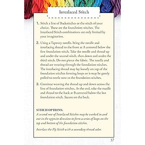 Hand Embroidery Stitches At-A-Glance: Carry-Along Reference Guide (Landauer) Pocket-Size Step-by-Step Illustrated How-To for 30 Favorite Stitches, plus Tips & Techniques and Needle & Thread Charts