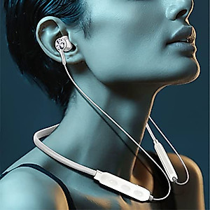 #CUMWJ1 Neckband Bluetooth Headphones Hd Stereo Wireless Sports Earphones Around Neck Bluetooth Headphones Noise Cancelling M