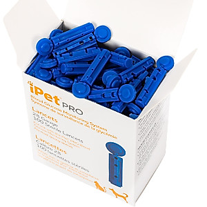 UltiCare VetRx iPet PRO Blood Glucose Monitoring System (28 Gauge 100 ct. Lancets)