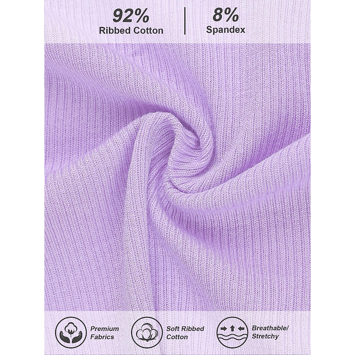 PSEFNAGX Women's High Waist Breathable Seamless Sport Ribbed Cotton Thong Panties Size 3XLarge