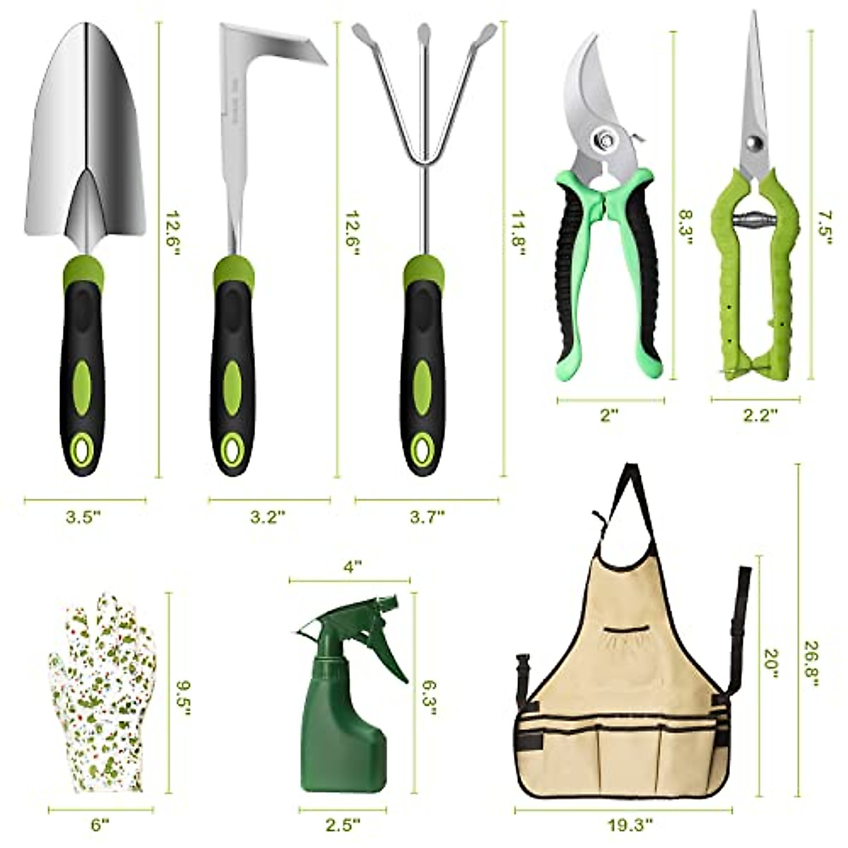 BIUBIUFLY Mini Gardening Tool Set: Stainless Steel Heavy Duty Garden Tools Kit Miniatur Floral Succulent Potting Planting Small Hand Tool Set Gardener Repotting Tools Kit