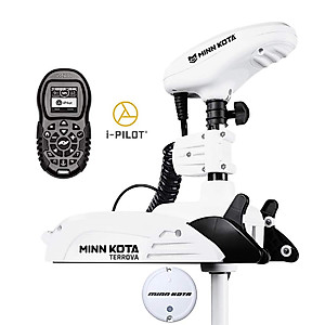 Minn Kota 1363741 Riptide Terrova Saltwater Electric-steer Bow-Mount Trolling Motor with Digital Maximizer & i-Pilot GPS, 80 lbs Thrust, 60" Shaft