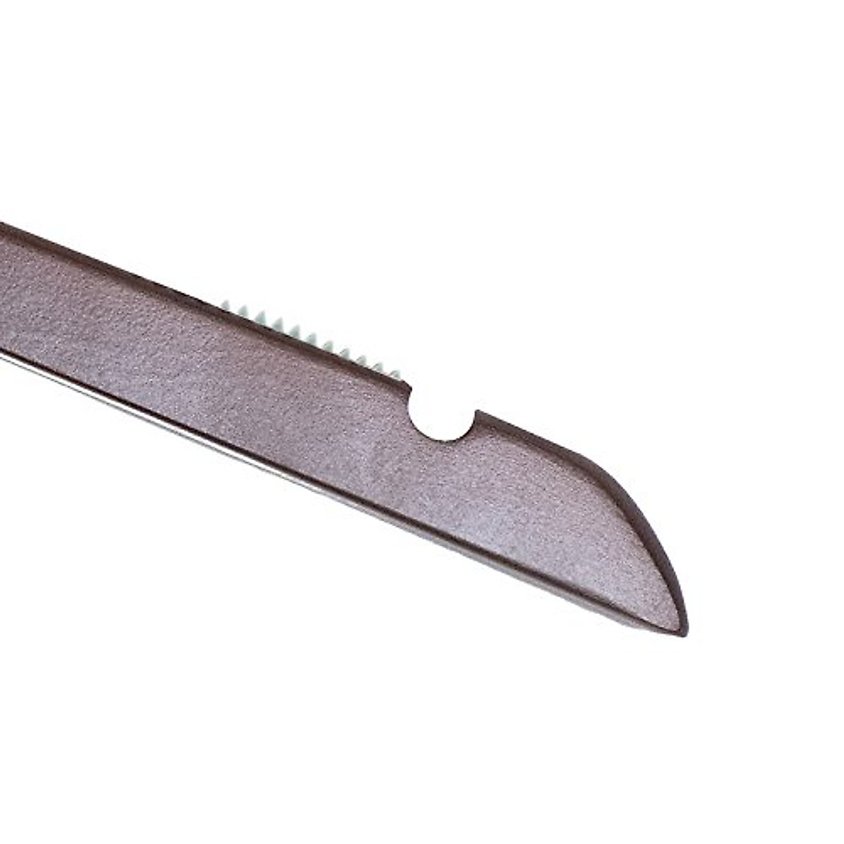 NAHANCO 20317 Wooden Top Hanger, Flat, 17", Low Gloss Mahogany Finish (Pack of 100)