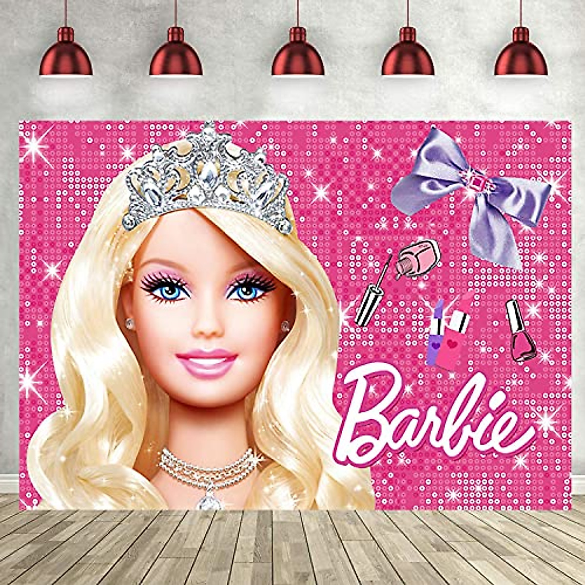 Withu Shining Diamonds Pink Backdrops Theme Photography Girl Lady Birthday Party Banner Cake Table Decoration Photo Studio Background Shooting Props