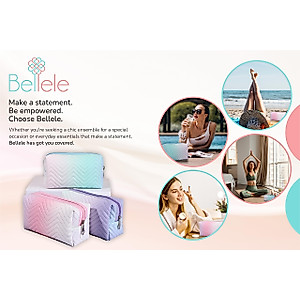 Zipper Travel Cosmetic Bag - Gradient BELLELE (Pink)