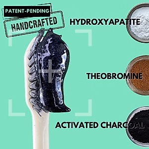 Grind Natural Toothpaste, Fluoride-Free - Dentist Recommended Hydroxyapatite, Theobromine & Activated Charcoal for Remineralizing, Sensitive Teeth, & Whitening, Made in USA, Vegan (4 oz)