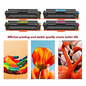 055 055H MF743Cdw Toner Cartridge 4 Pack Compatible Replacement for Canon Cartridge 055 055H Color ImageCLASS MF743Cdw MF741Cdw MF745Cdw MF746Cdw LBP664Cdw Laser Printer |Black Cyan Magenta Yellow|