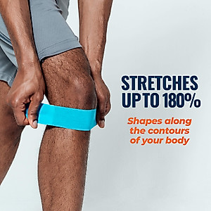 Kinesiology Tape - Black (Bulk Roll) - Premium Grade Uncut 5cm x 35m Roll - Ideal for Athletic Sports Physio Strapping and Muscle Injury & Support - Includes eGuide