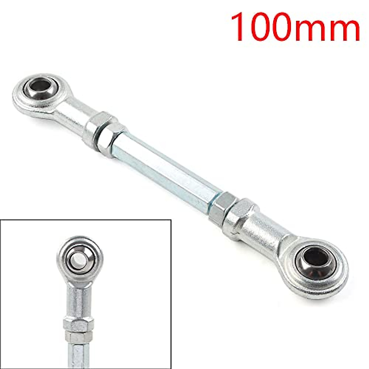 DAMAI 100mm Steering Tie Rod kit Ball Joint M8 Ball Joiner Bolt Tie Rod for 50cc 70cc 90cc 110cc 125cc 200cc 250cc Quad Dirt Bike ATV Go Kart