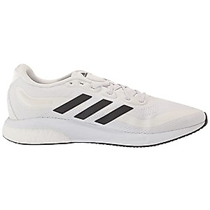 adidas Men's Supernova + Running Shoe, White/Core Black/Dash Grey, 6